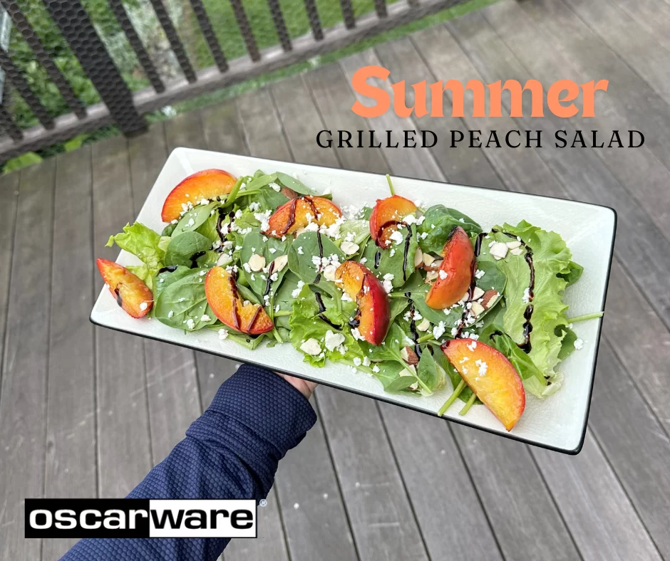 Easy 6 Step Summer Grilled Peach Salad - Oscarware Inc